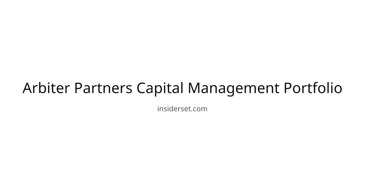 Arbiter Partners Capital Management Portfolio & Holdings (2026)