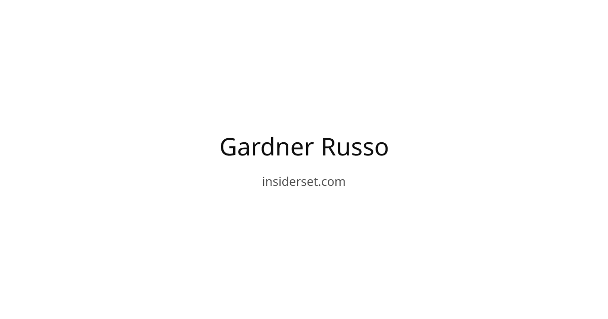 Gardner Russo & Quinn Portfolio & Holdings (2026)